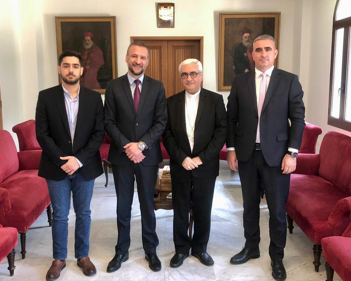 وفد من الديمقراطي اللبناني زار المطران عبد الساتر في أبرشية بيروت المارونية
